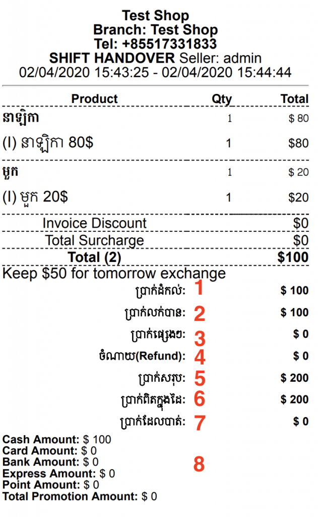 Control Your Cashiers' Shift - HangPopok